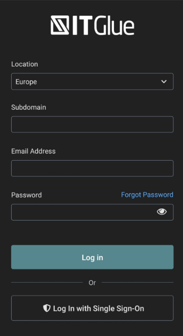 Quick guide for the IT Glue Mobile App